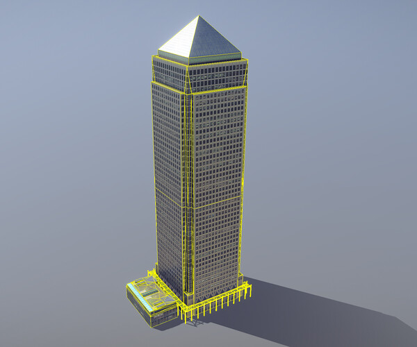 ArtStation - London One Canada Square | Game Assets