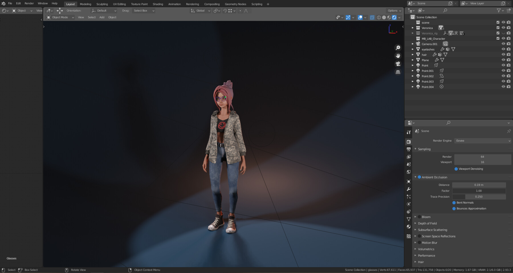 ArtStation - Veronica Stylized Digital Actor 3D model | Game Assets