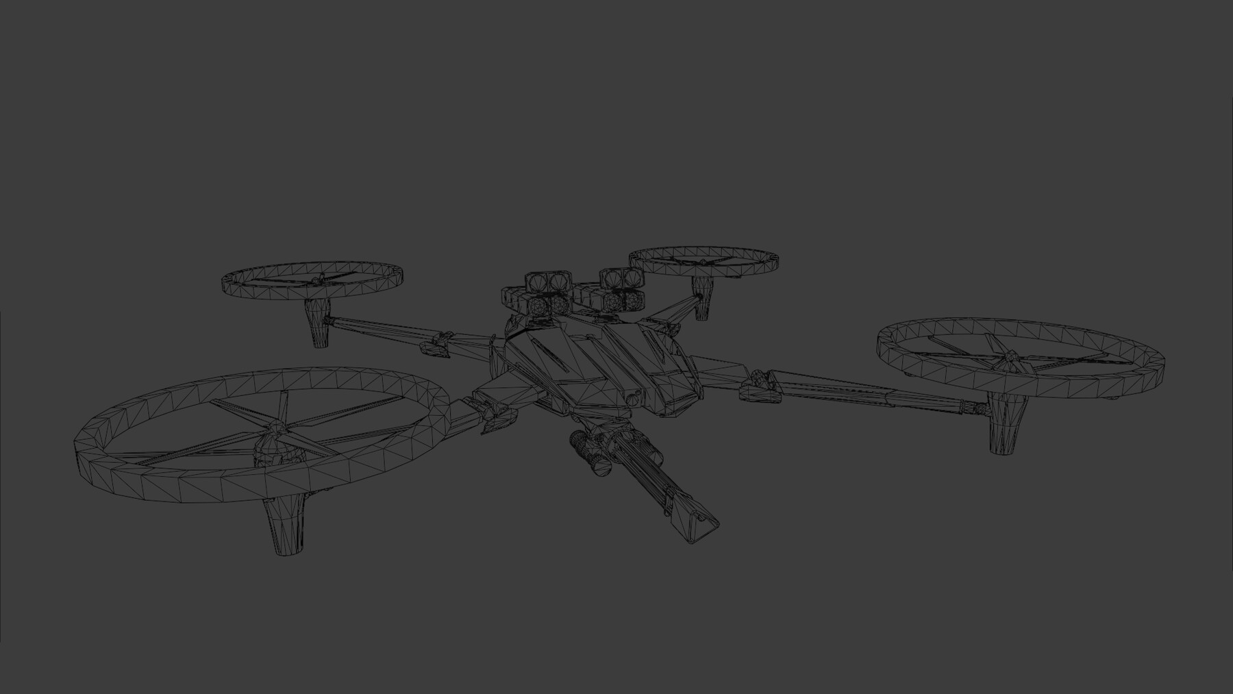 ArtStation - Gameready PBR Sci-Fi Assault Drone | Game Assets