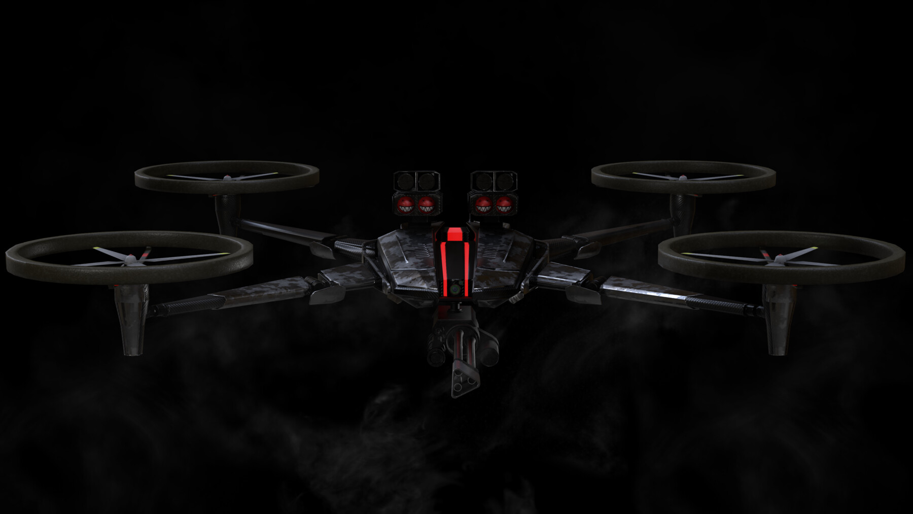 ArtStation - Gameready PBR Sci-Fi Assault Drone | Game Assets