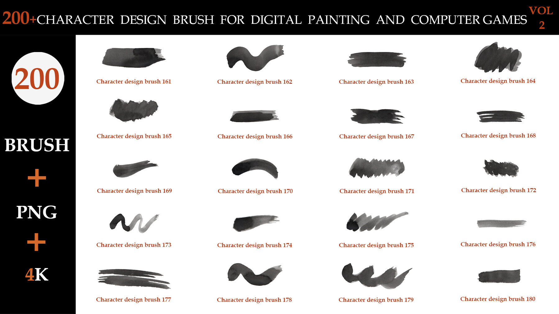 ArtStation - 200+CHARACTER DESIGN BRUSH FOR DIGITAL PAINTING AND ...