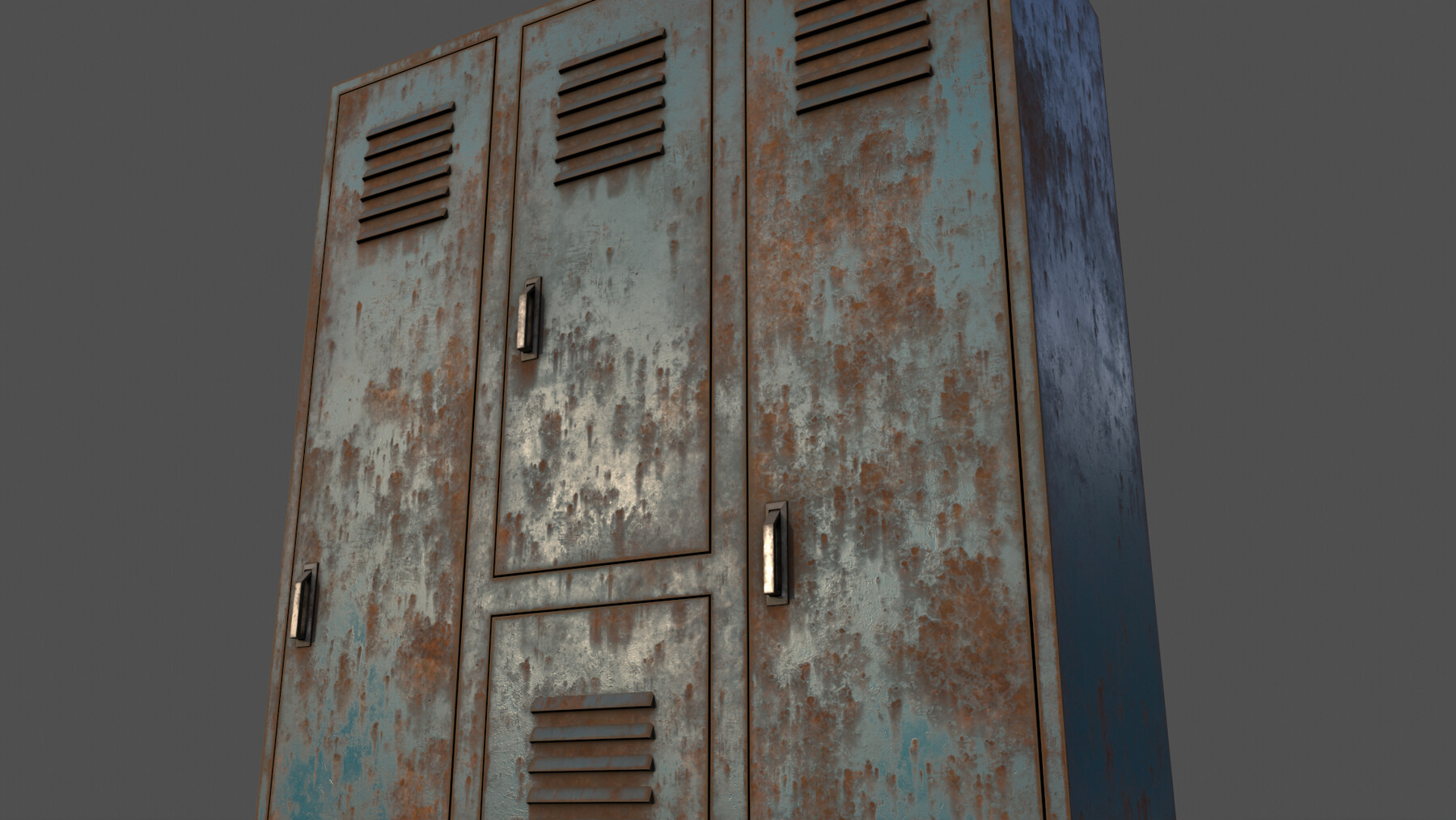ArtStation - PBR School Gym Locker 05 - Blue Sea | Game Assets