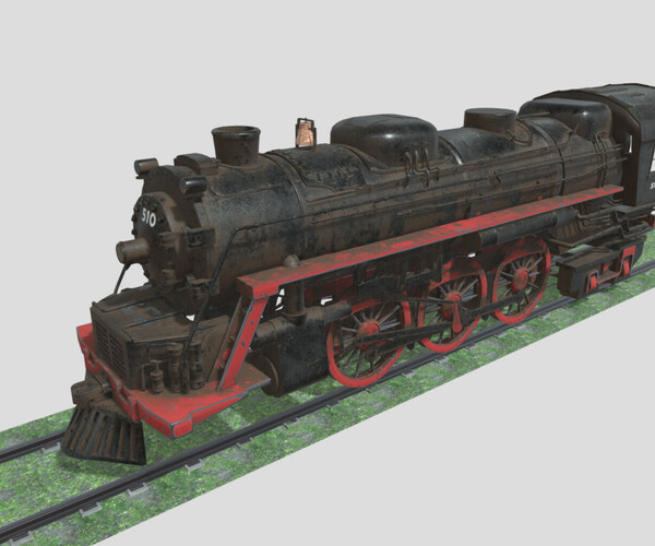 ArtStation - Steam Engine Train Wagon | Game Assets