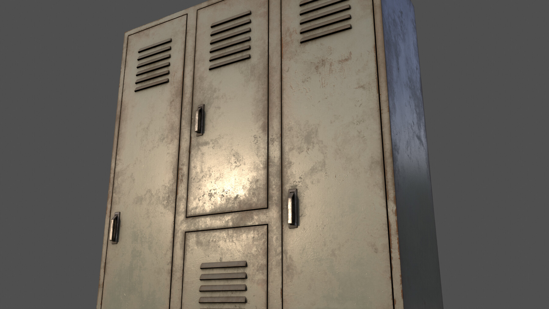 ArtStation - PBR School Gym Locker 05 - Pale Green | Game Assets