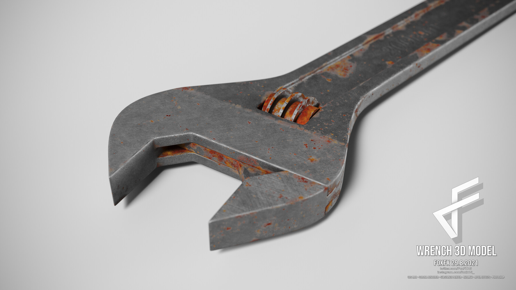 ArtStation - Rusty Adjustable Wrench | Resources