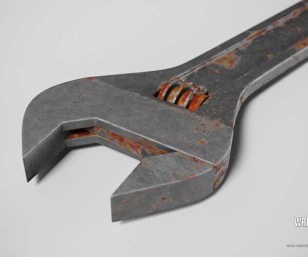 ArtStation - Rusty Adjustable Wrench | Resources