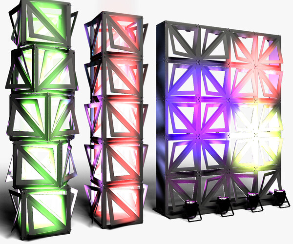 ArtStation - Stage Decor 20 - Modular Wall Column | Resources
