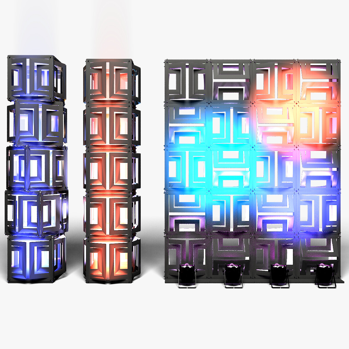 ArtStation - Stage Decor 21 - Modular Wall Column | Resources