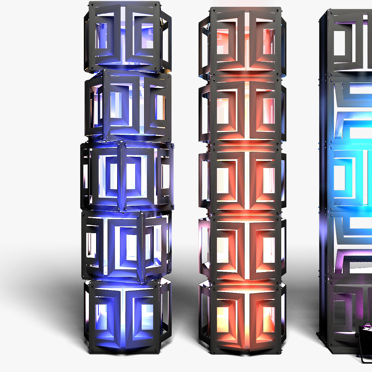 ArtStation - Stage Decor 21 - Modular Wall Column | Resources
