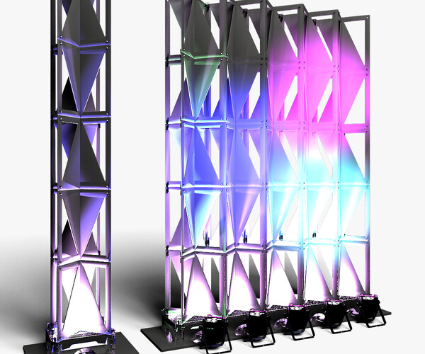 ArtStation - Stage Decor 25 - Modular Wall Column | Resources