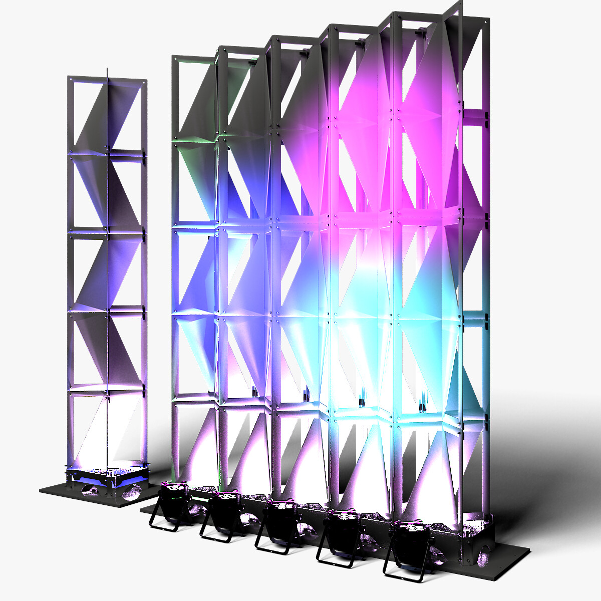 ArtStation - Stage Decor 25 - Modular Wall Column | Resources