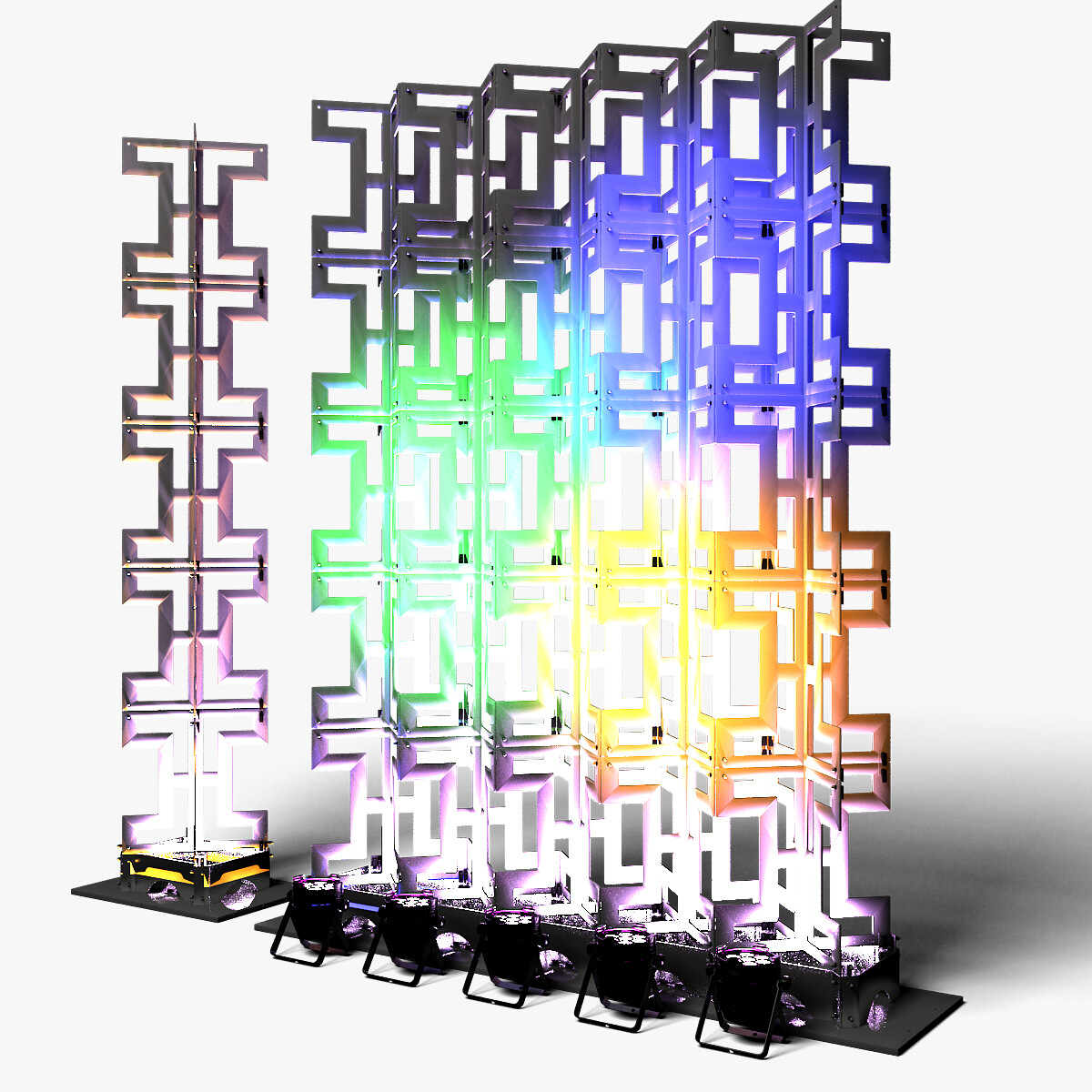 ArtStation - Stage Decor 26 - Modular Wall Column | Resources
