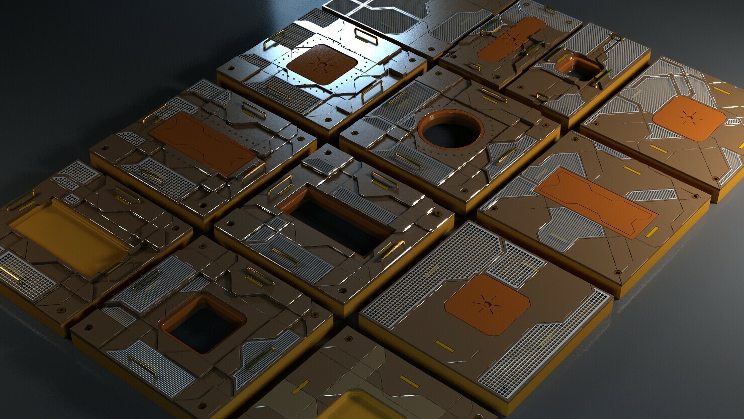 ArtStation - Sci-Fi Panel Generator HDA | Resources