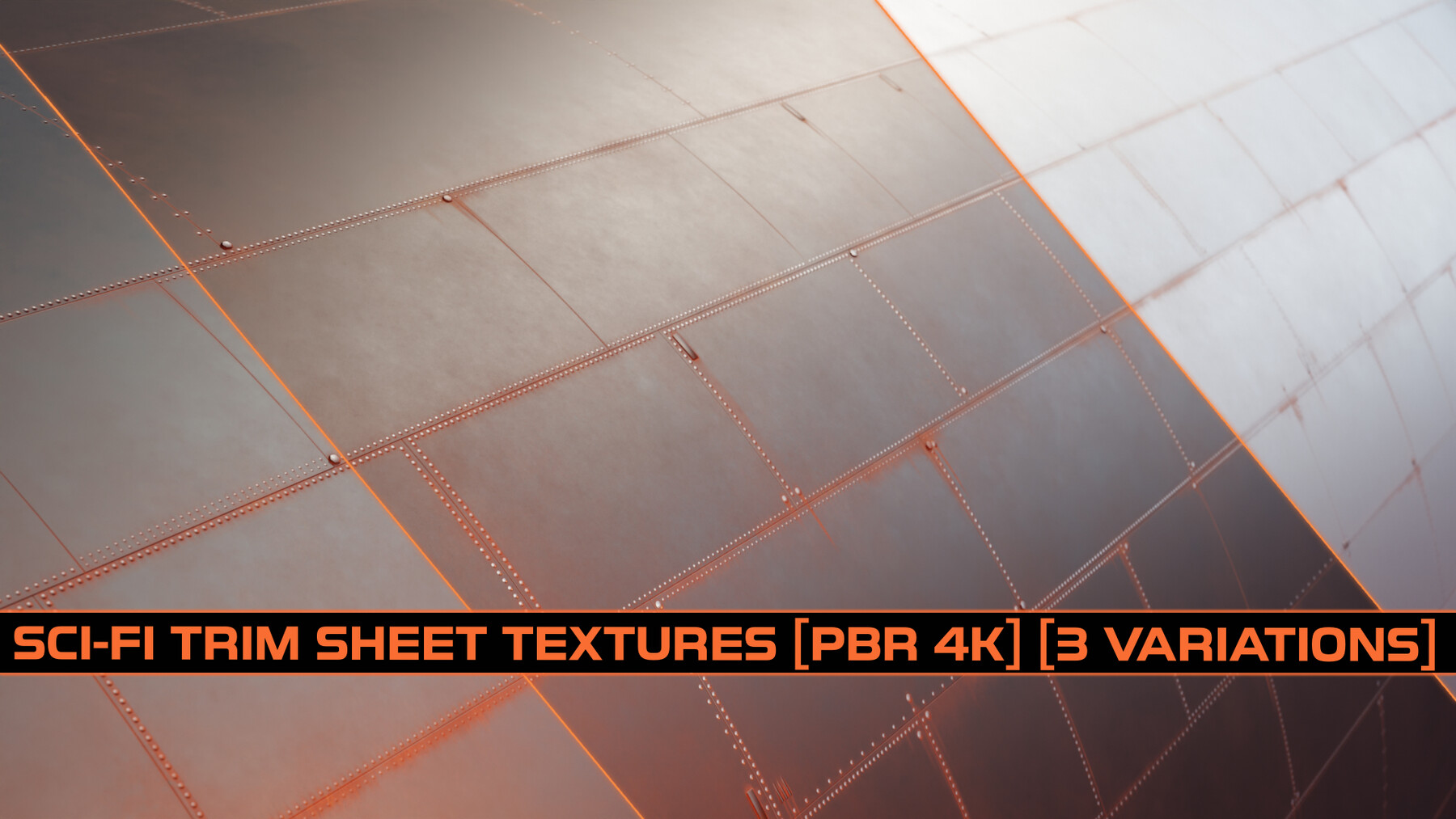 ArtStation - Sci fi Trim sheet texture 3 Variations | Resources
