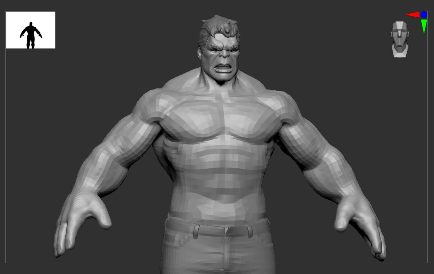 ArtStation - Hulk base mesh | Resources