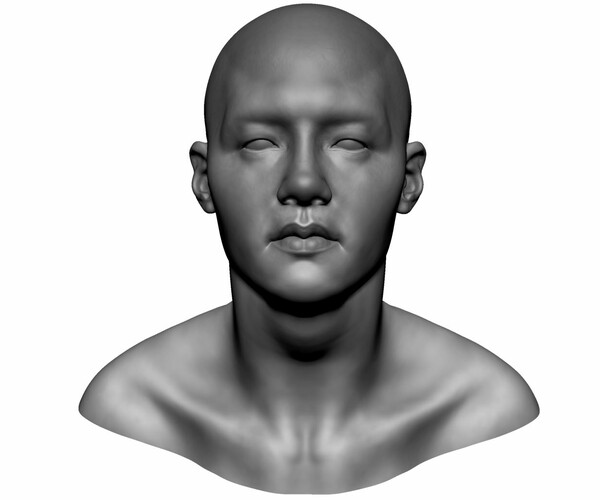 ArtStation - Asian Male Head 02 | Resources