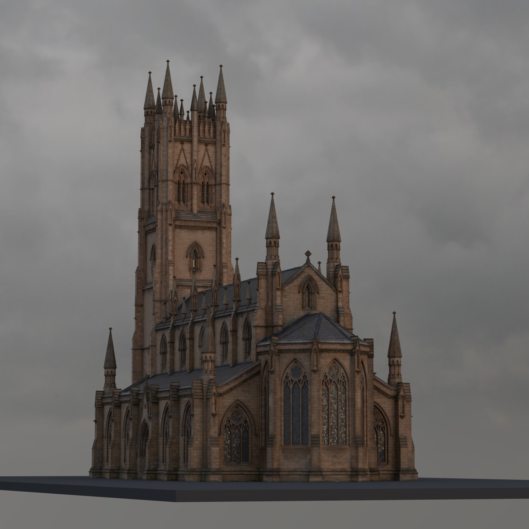 ArtStation - Square Tower Gothic Church | Resources