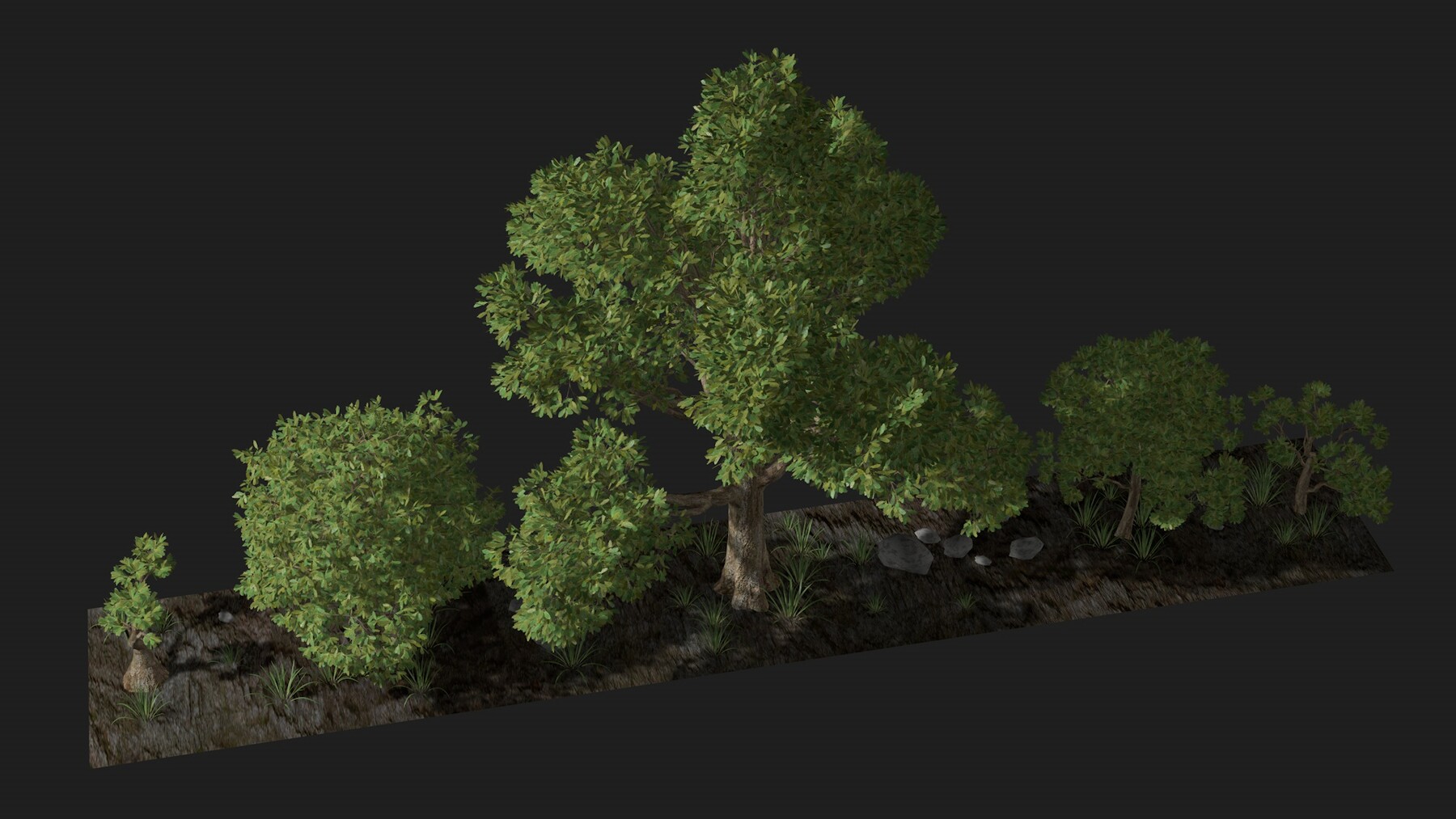 ArtStation - Five trees set | Resources