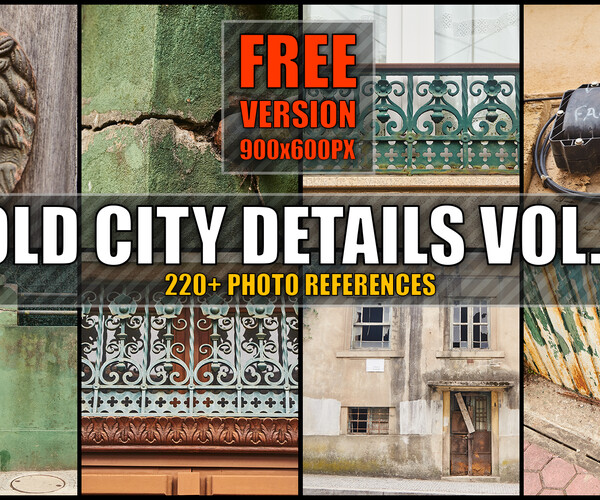 ArtStation - [FREE VERSION] References - Old City Details Vol.1 (Europe ...