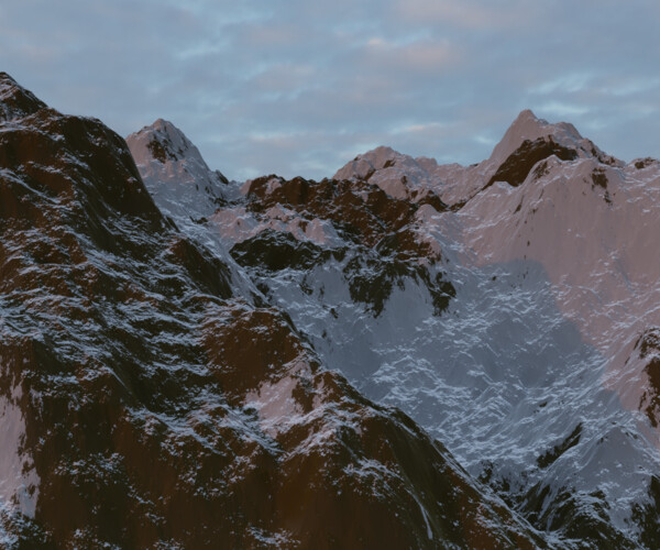 ArtStation - Procedural Mountain Generation (Exsample Project) | Tutorials