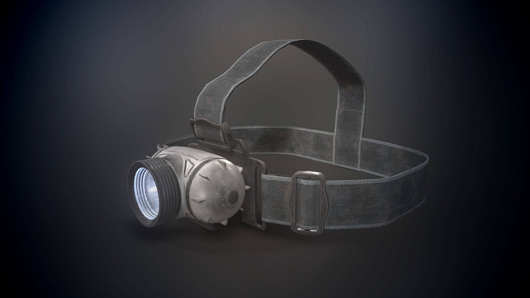ArtStation - Modern PBR headlamp flashlight on a strap | Game Assets