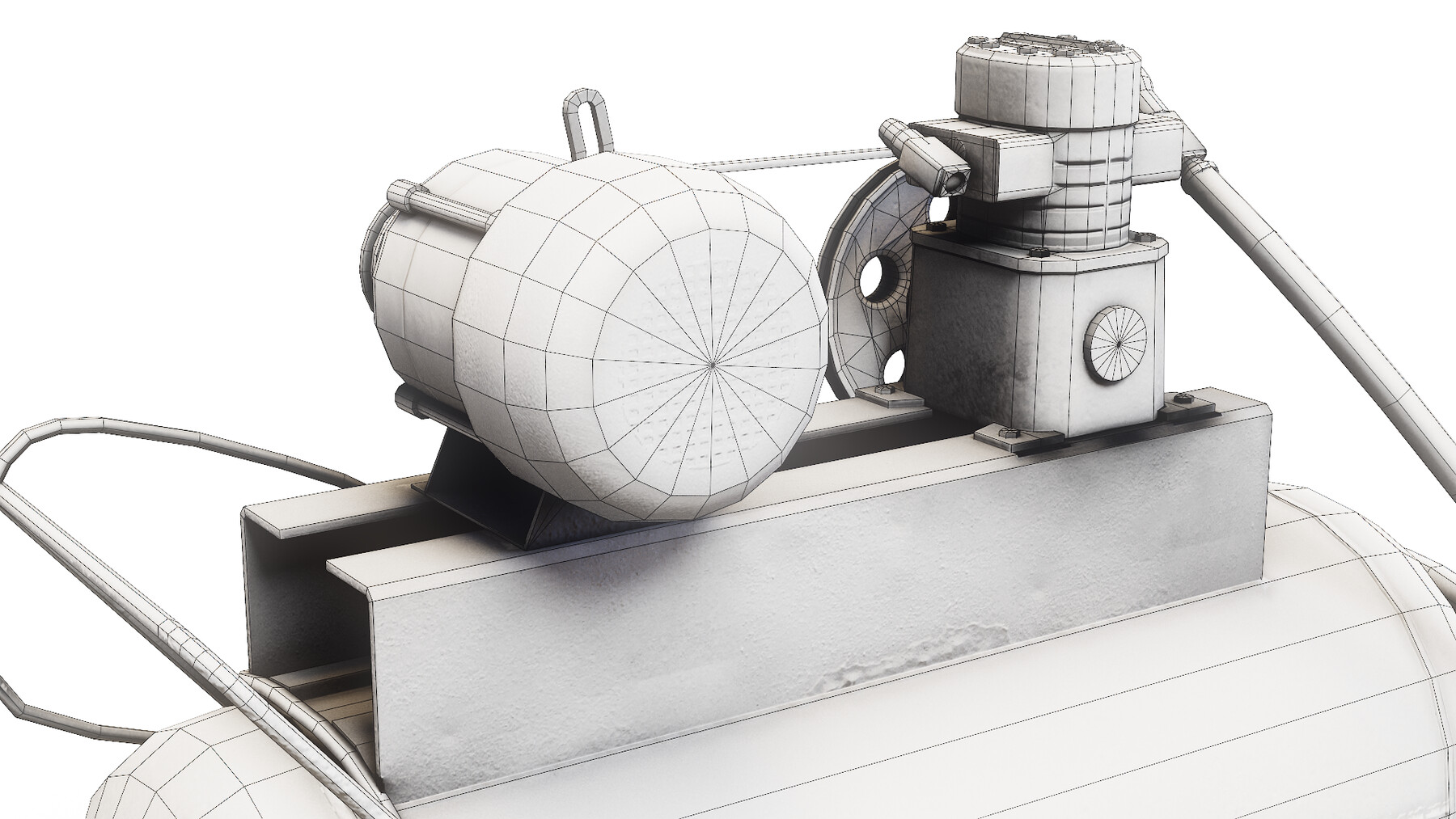 ArtStation - Air compressor PBR DIY tool 6 colors old used handmade | Game Assets