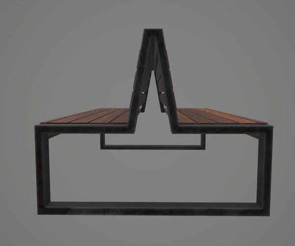 ArtStation - Double Bench | Game Assets