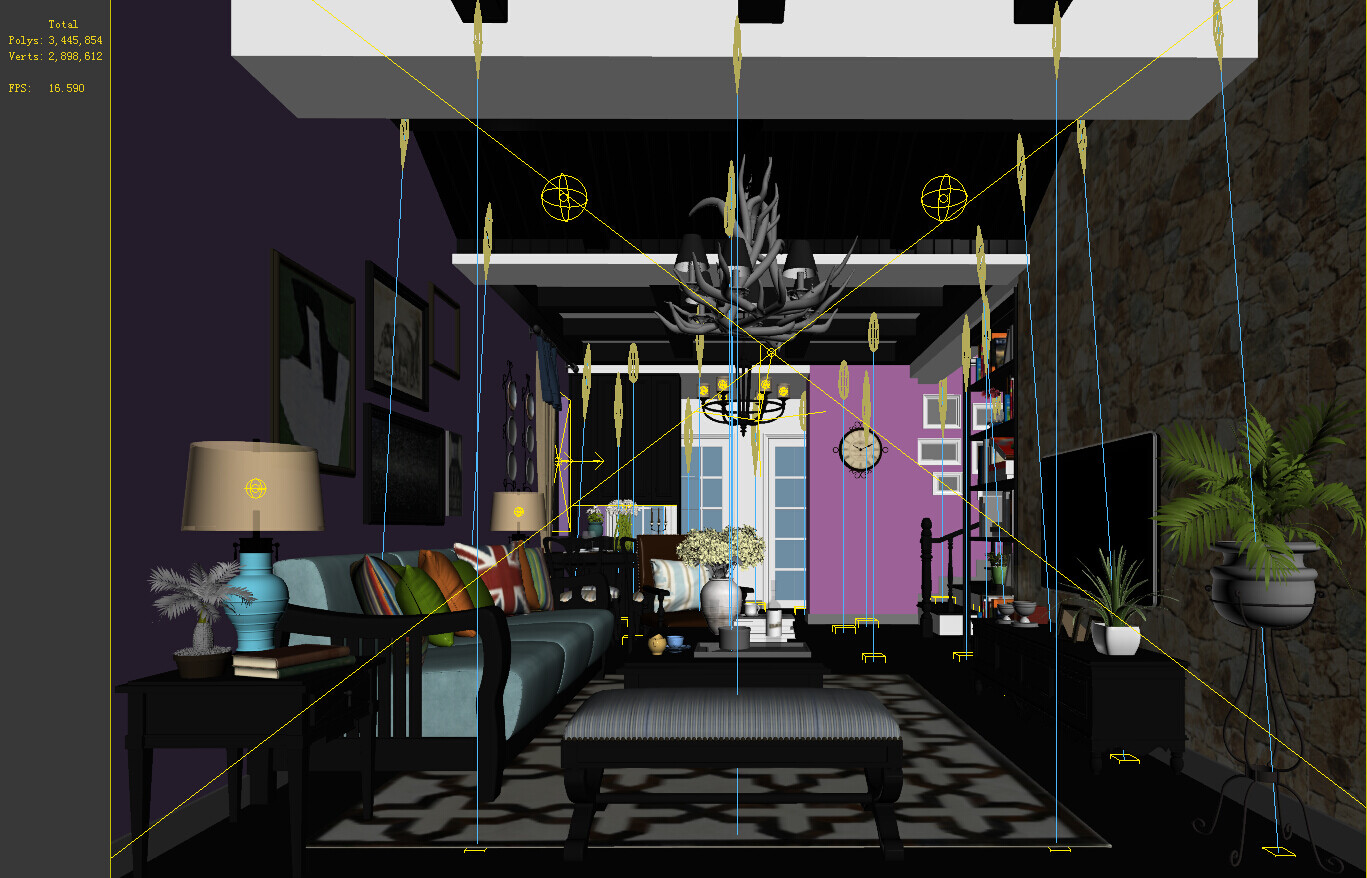 ArtStation - Stylish avant-garde living room design 39 | Resources
