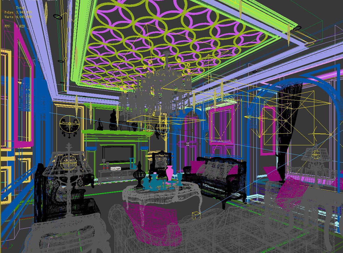 ArtStation - Stylish avant-garde living room design 43 | Resources