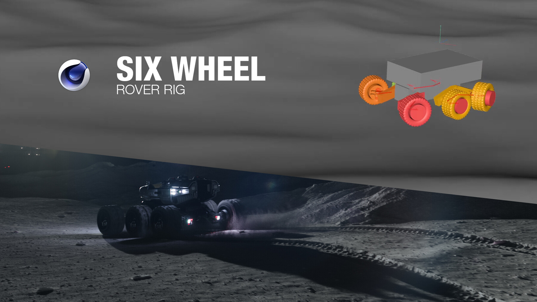 ArtStation - Six Wheel Rover Rig (C4D) | Resources