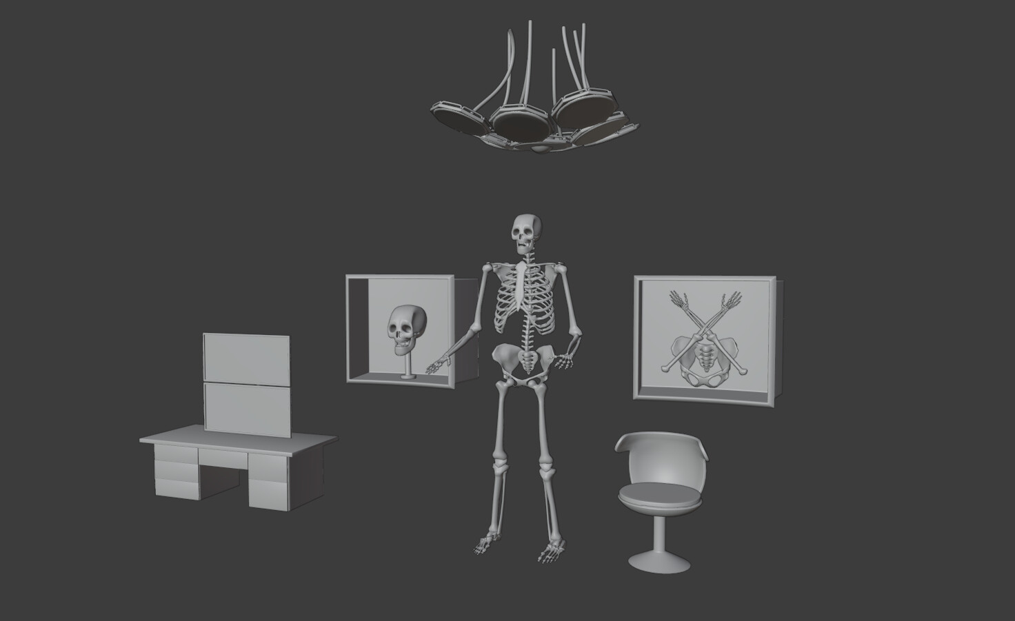 ArtStation - sci fi lab assets low and high poly with texture | Game Assets