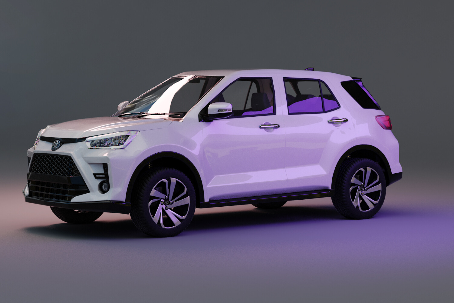 ArtStation - Toyota Raize with interior 3D model | Game Assets