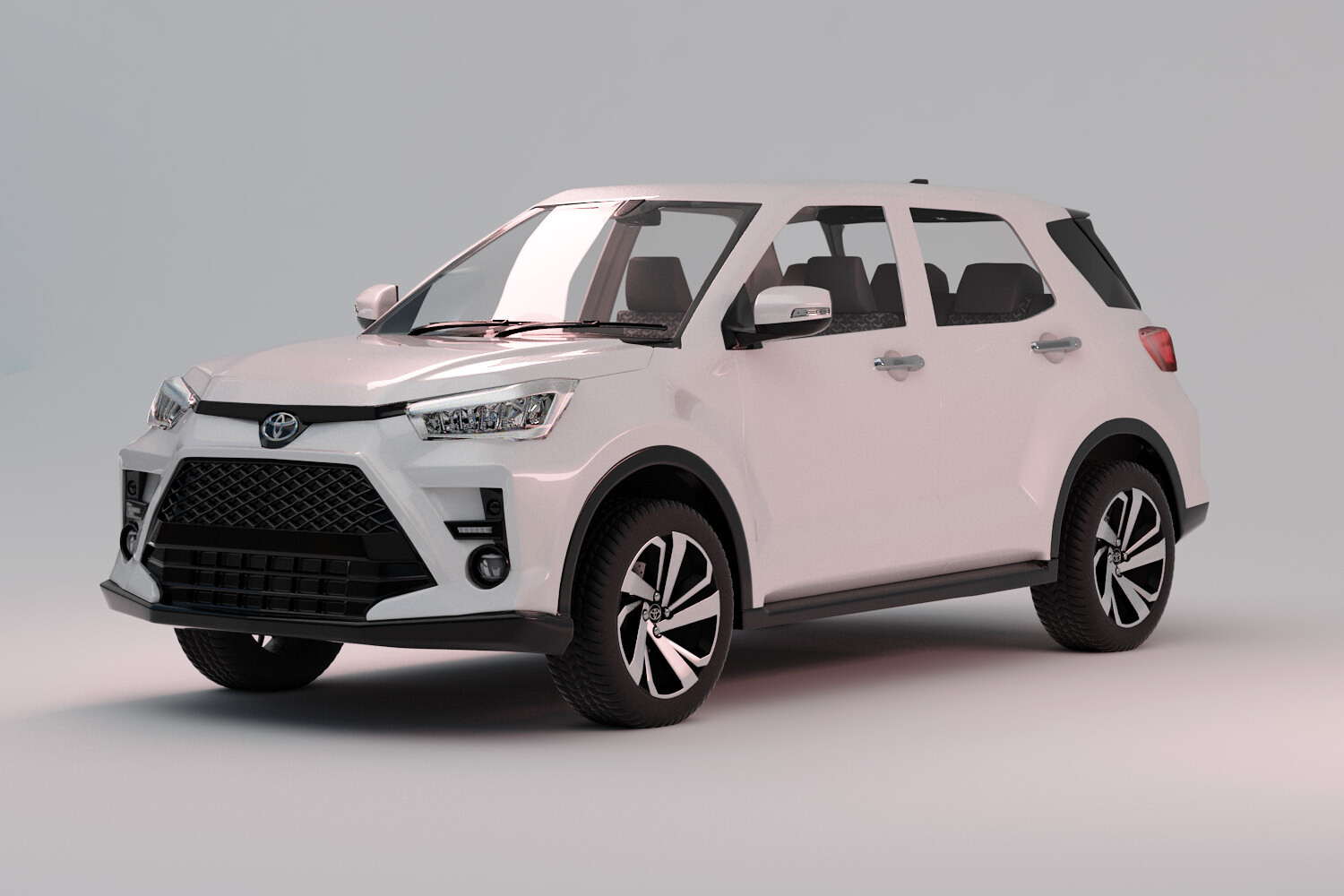 ArtStation - Toyota Raize with interior 3D model | Game Assets