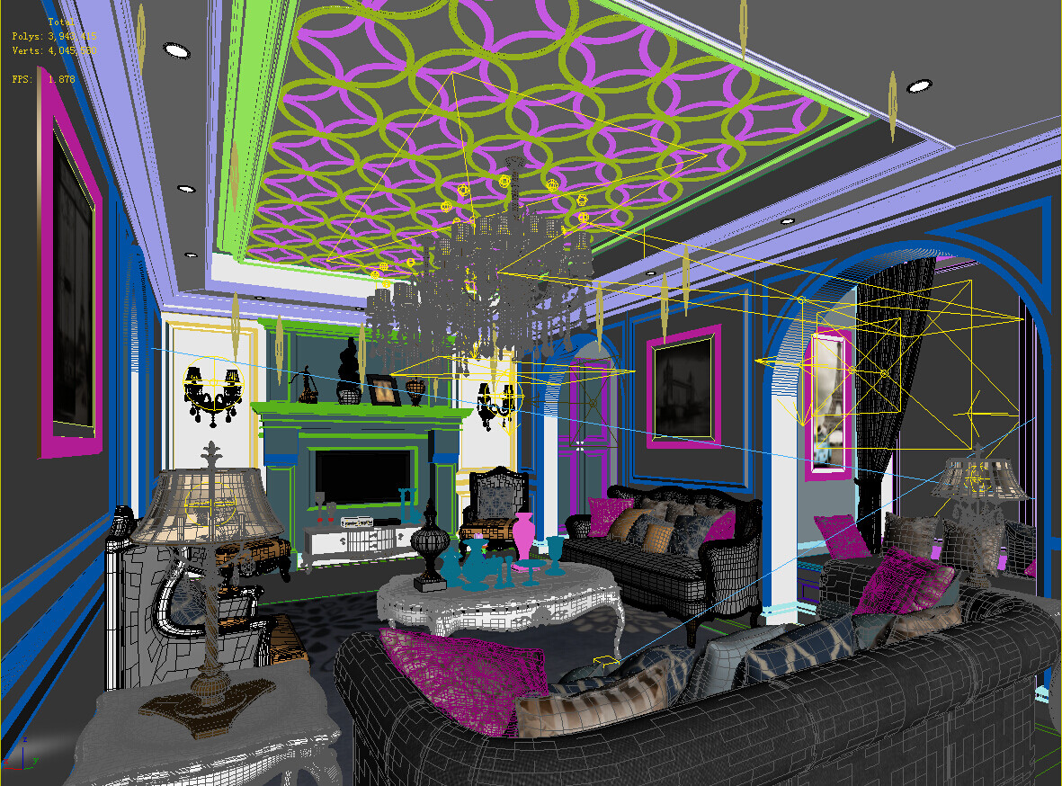 ArtStation - Stylish avant-garde living room design 43 | Resources