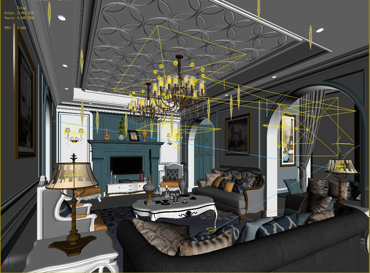 ArtStation - Stylish avant-garde living room design 43 | Resources