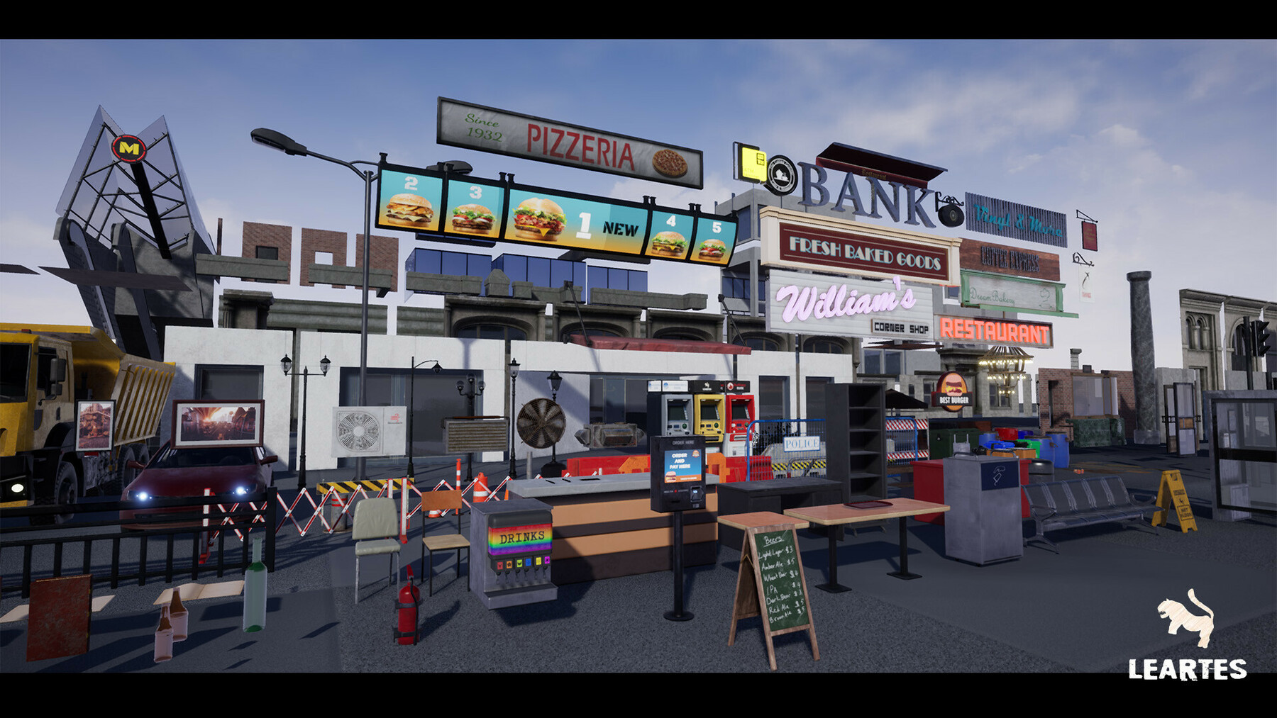 ArtStation - Modern City Downtown with Interiors Megapack (Modular ...