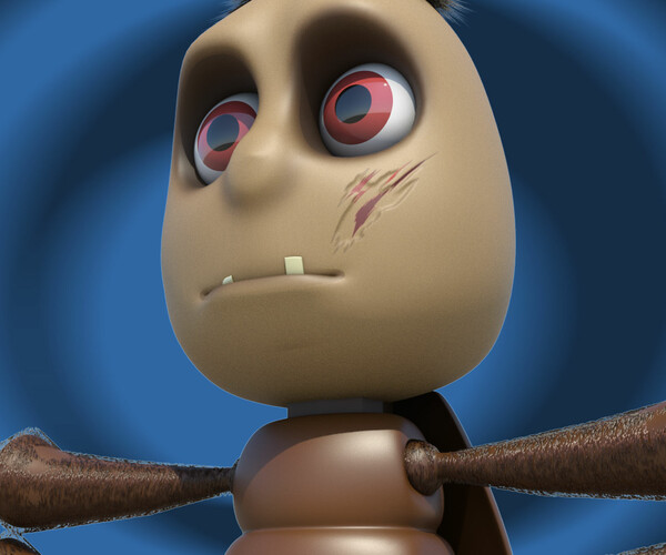 ArtStation - Cartoon cockroach 3D model | Resources