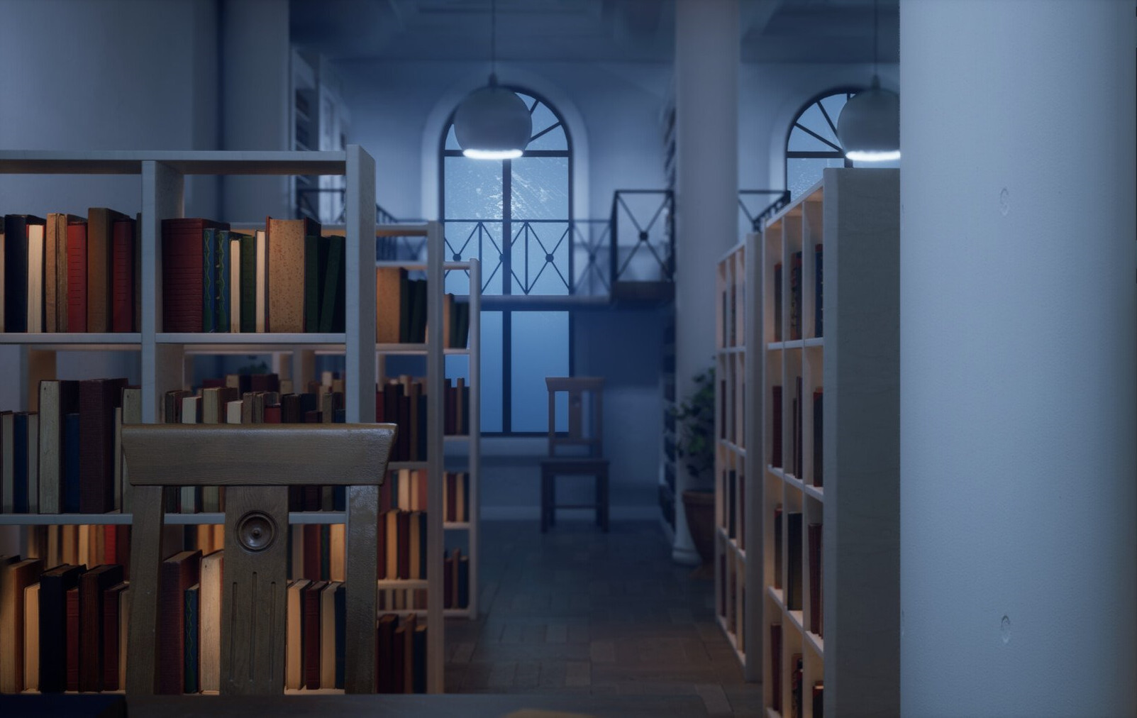 ArtStation - Modern Library (Unreal Engine - Environment) | Game Assets