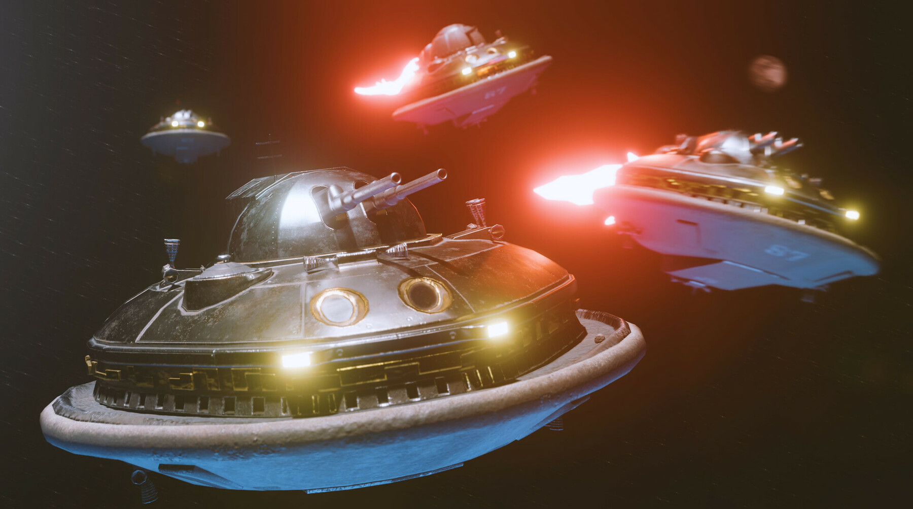 ArtStation - Space Age Invasion: Massive Modular Ufo Attack | Game Assets