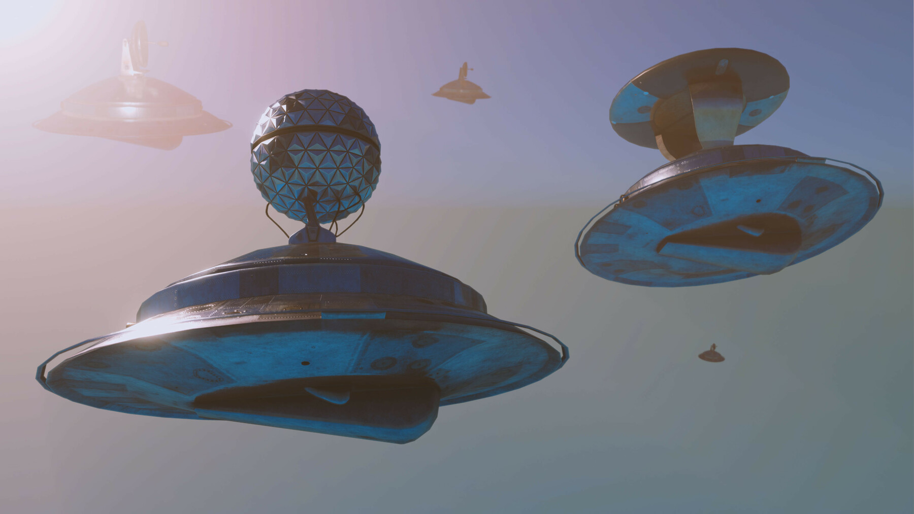 ArtStation - Space Age Invasion: Massive Modular Ufo Attack | Game Assets
