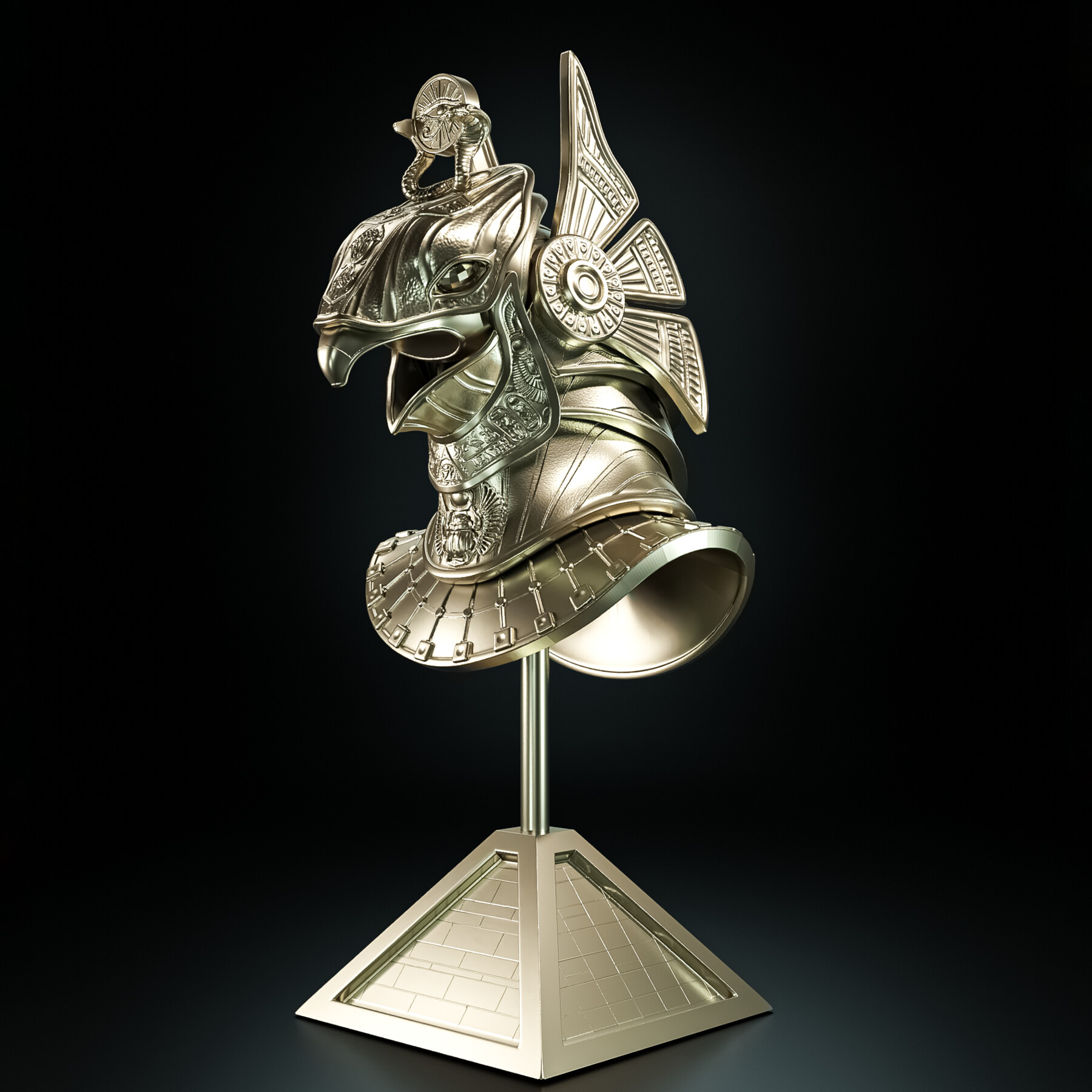 ArtStation - Horus Helmet - 3D printing | Resources