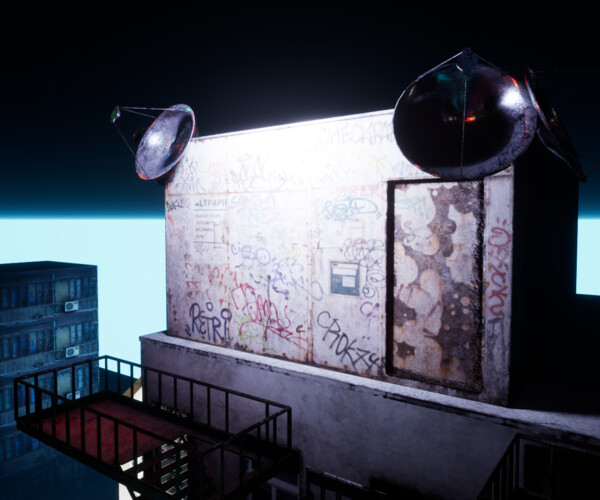 ArtStation - Cyberpunk City Scene (UE4 PACK) | Game Assets