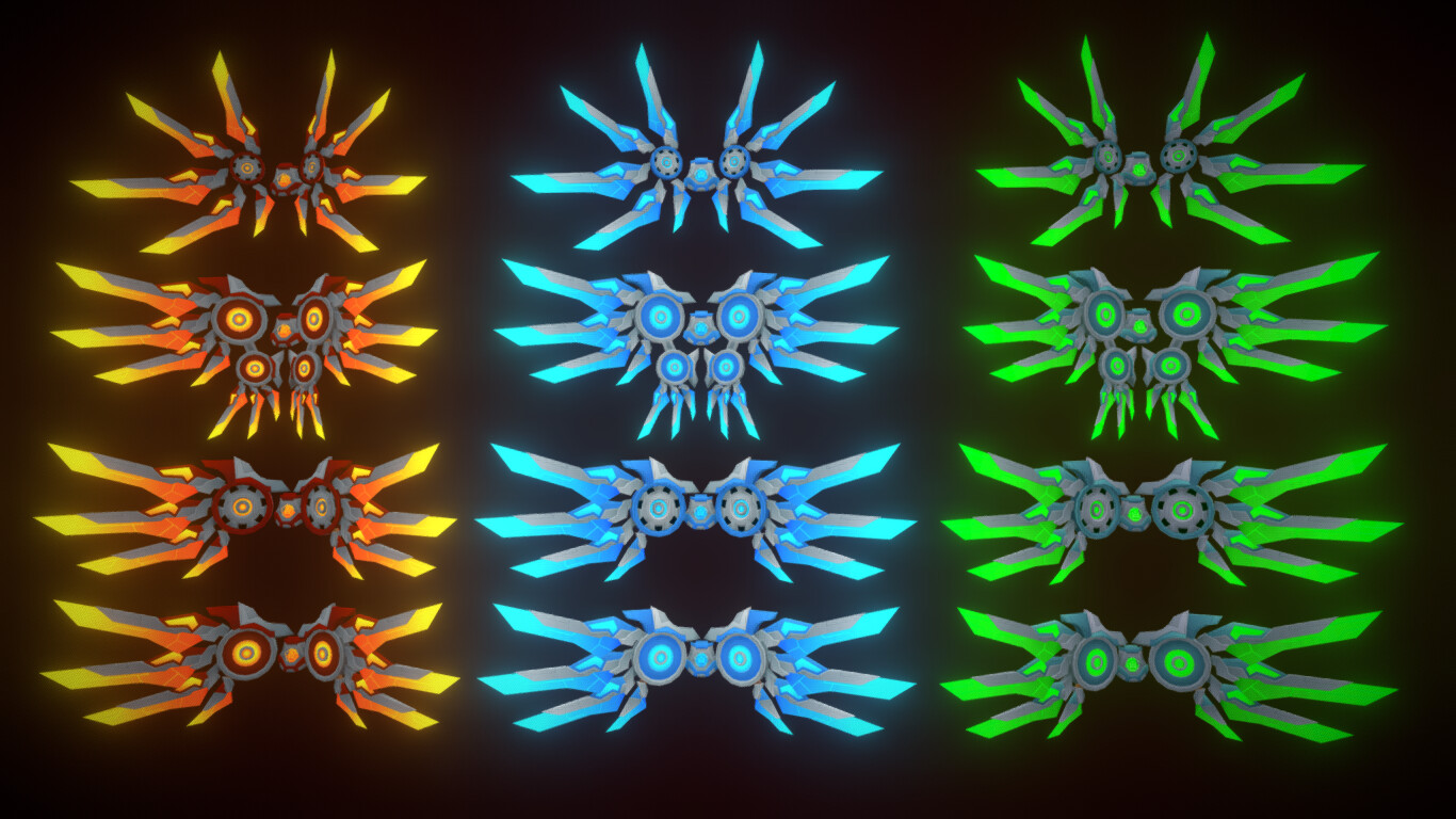 ArtStation - Mecha Wings - Icarus Project | Game Assets