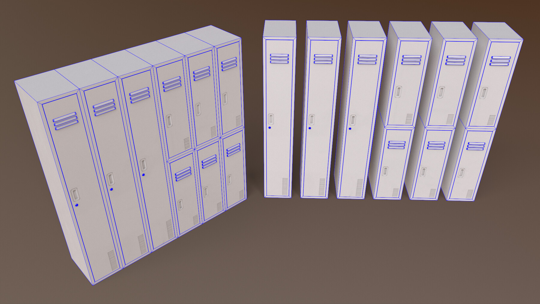 ArtStation - PBR School Gym Locker 06 - White | Game Assets