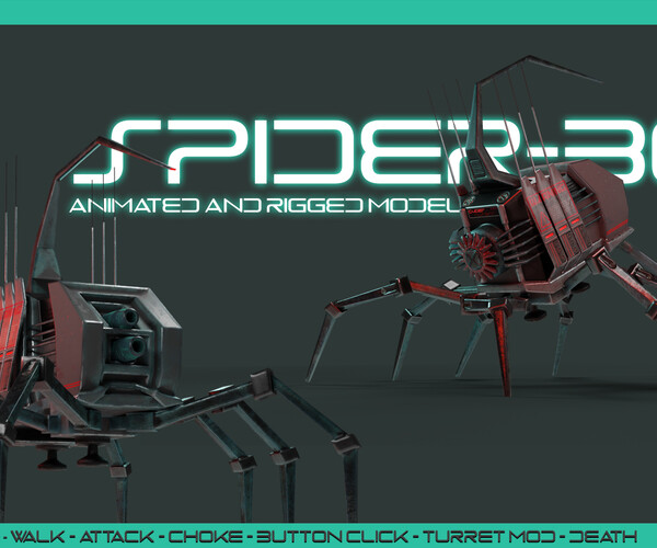 ArtStation - SPIDER-BOT | Game Assets