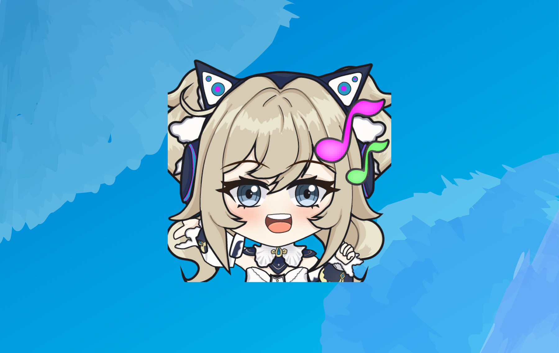 ArtStation - Genshin Impact 5x Emotes( for Twitch\Discrod) - Hydro ...