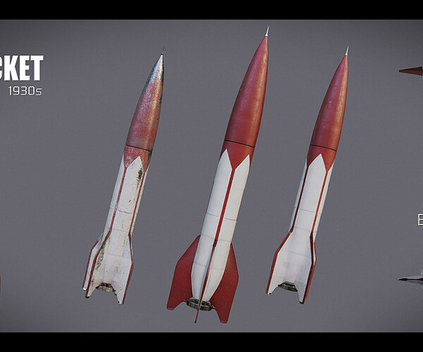 ArtStation - Space Age Invasion: Massive Modular Rocket Pack | Game Assets