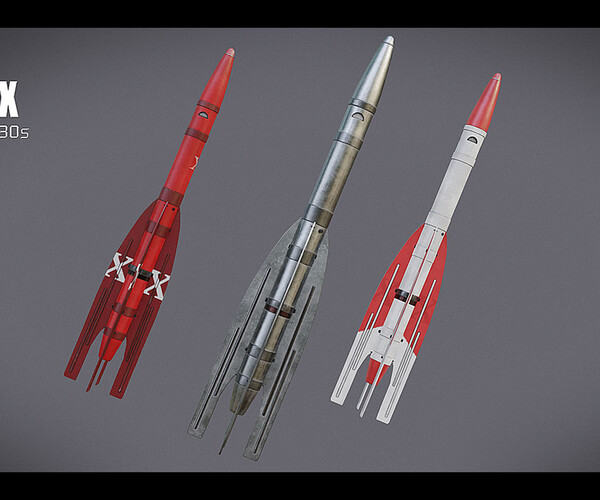 ArtStation - Space Age Invasion: Massive Modular Rocket Pack | Game Assets