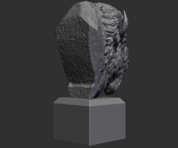 ArtStation - Bison bust | Resources