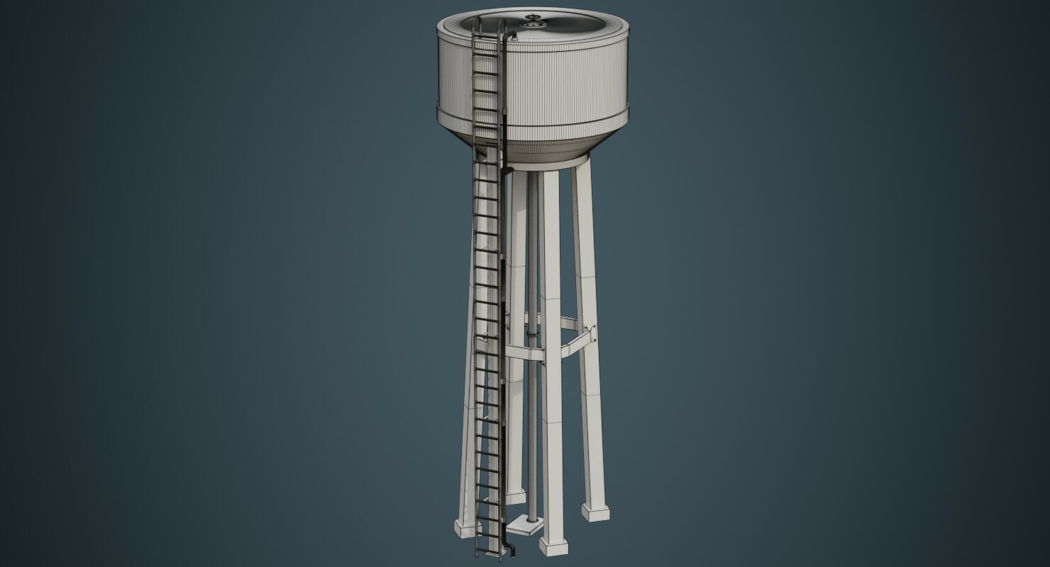 ArtStation - Water Tank 2A | Game Assets